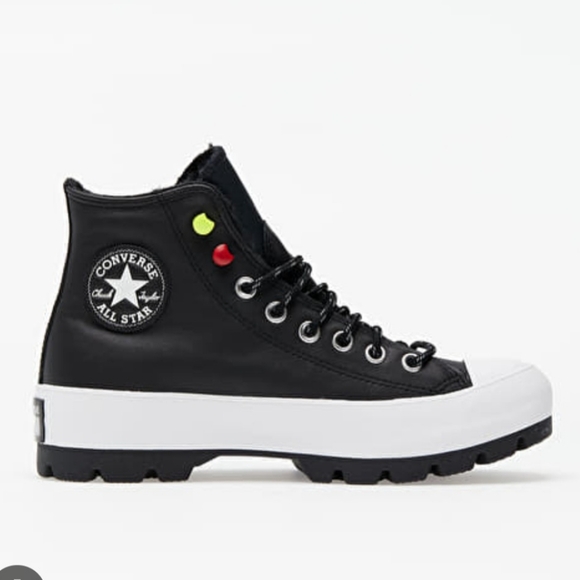 Converse | Shoes | Converse Allstar Hightop Chuck Taylor Black Chunky ...